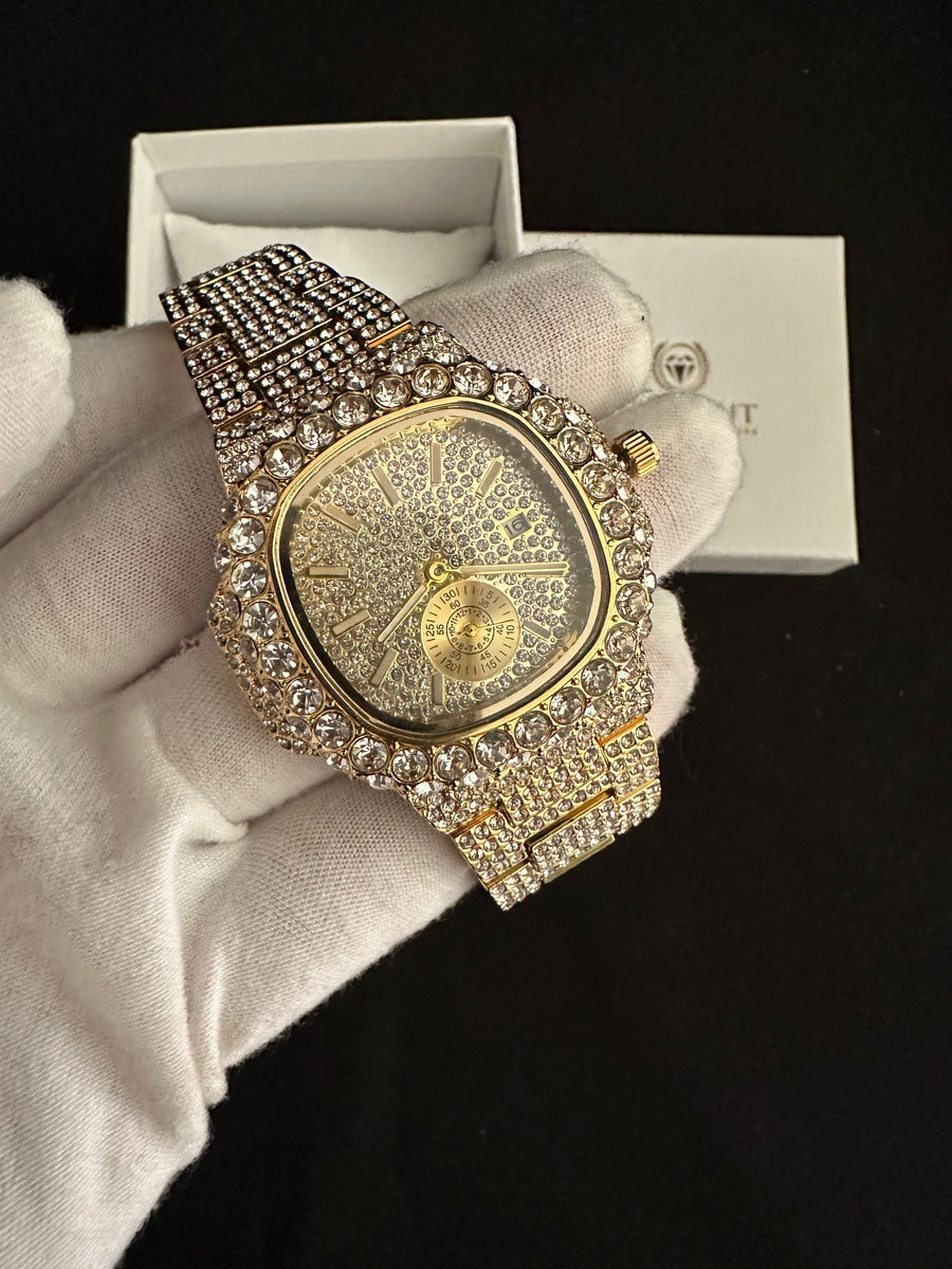 IcedOut Watch - Gold