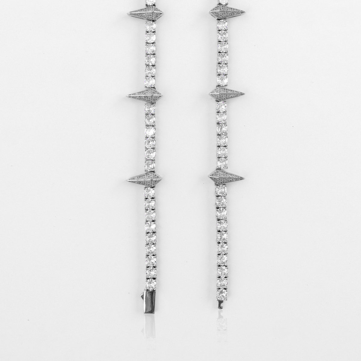Spikes Iced Cuban Chain Silver | Bold Hip Hop Jewelry – IcedOut