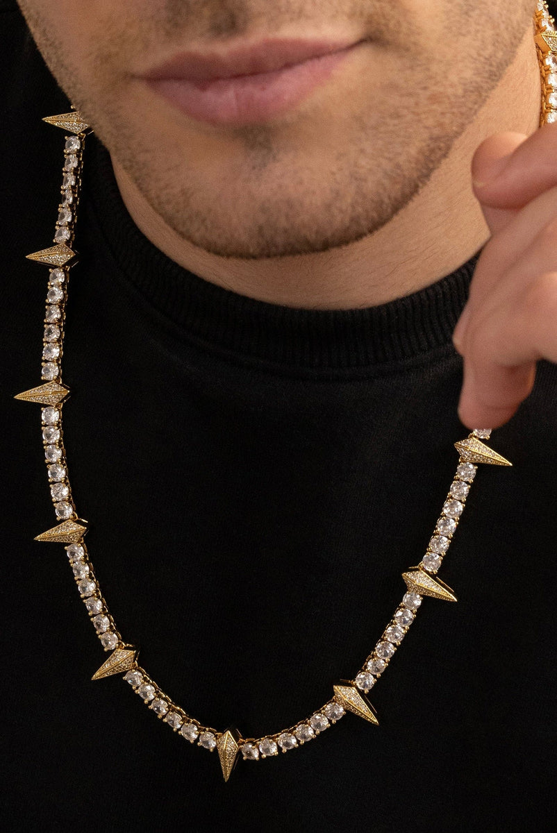 Spikes Iced Cuban Chain_ Gold – IcedOut