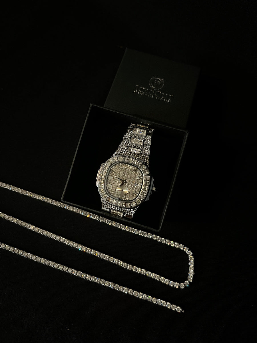 Tennis Drip Combo – White Gold Iced – IcedOut