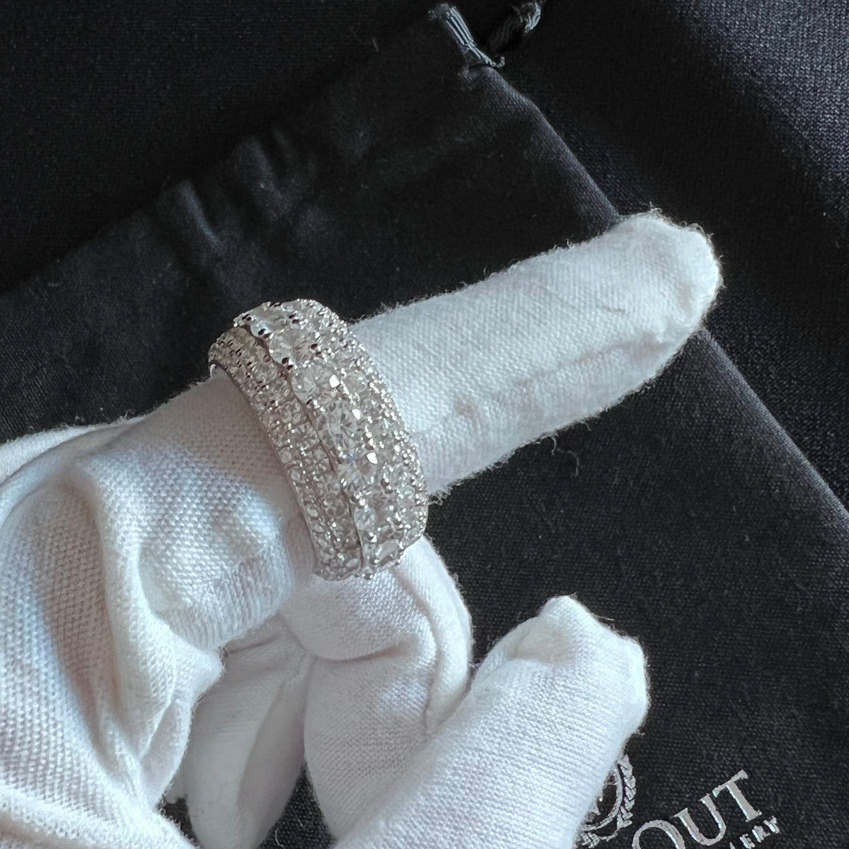 5 layer ring - 925 Sterling silver+CZ Stone – icedoutnz