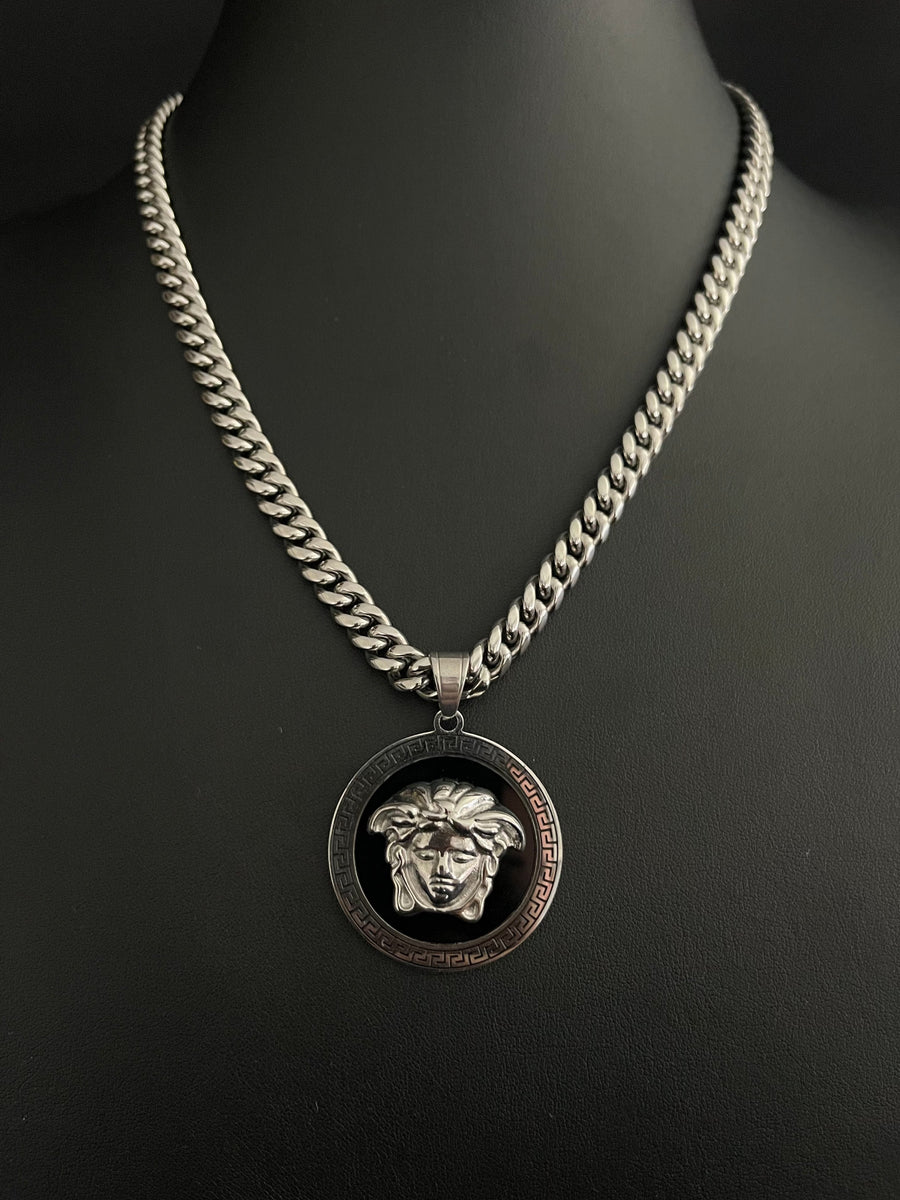 Medusa Pendant White Gold – icedoutnz